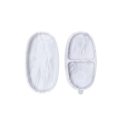 Cina L'addestramento del bambino ha diviso la scatola di pranzo del silicone di aspirazione Sage Color Silicone Snack Box in vendita