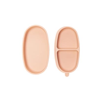 Cina L'addestramento del bambino ha diviso la scatola di pranzo del silicone di aspirazione Sage Color Silicone Snack Box in vendita