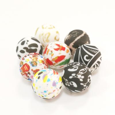 Cina Il leopardo masticabile il silicone della stampa che borda il silicone di 12mm borda il giocattolo del bambino di DIY in vendita