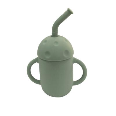 Cina Silicone amichevole libero delle tazze di addestramento del silicone di BPA Eco nessuna tazza FDA di Sippy di caduta in vendita