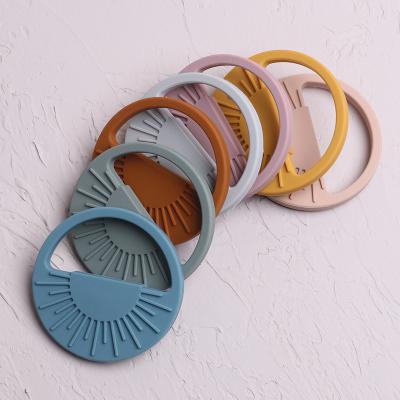 China Het leuke van het de Rangsilicone van het Vormvoedsel van de Babyteether BPA Vrije Silicone Teether 9*9*0.7cm Te koop