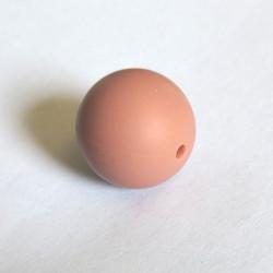 Cina New Color BPA Free Baby Chew Necklace Round Silicone Teething Beads Brown/pink/orange/green/blue or Custom Color DL13-005 CN;GUA in vendita