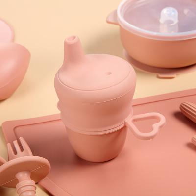 Cina 100% insieme approvato dalla FDA di svezzamento del silicone, insiemi d'alimentazione del bambino sicuro di microonda in vendita