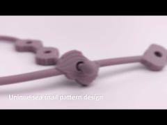 Clip fittizia della catena della tettarella dei prodotti del silicone del bambino mettere i denti regolabile