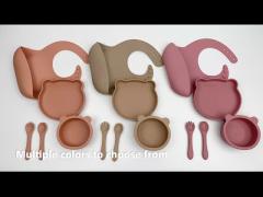 insiemi d‘alimentazione liberi del commestibile dei prodotti BPA ECO del silicone del bambino 5Pcs