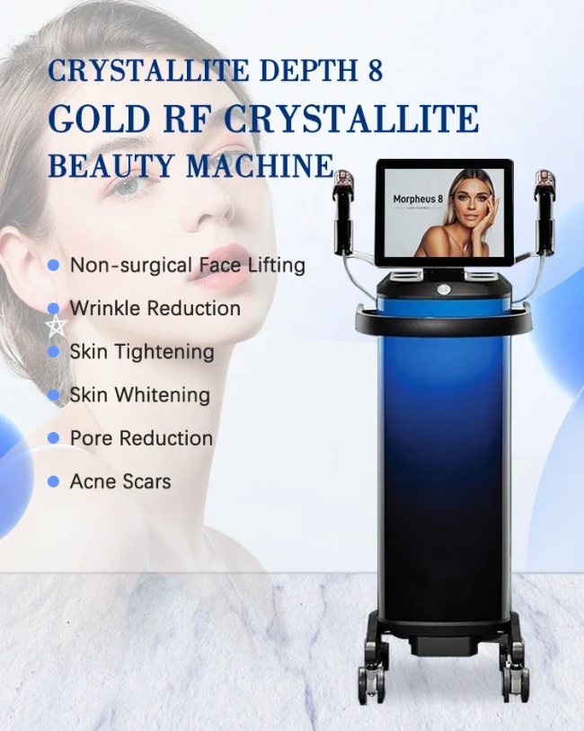 Fractional rf microneedle machine