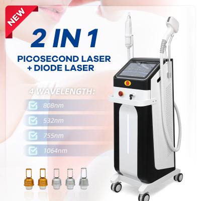 Cina 808nm Diode Pico Laser Hair Tattoo Removal Machine per salotto RL-808P in vendita
