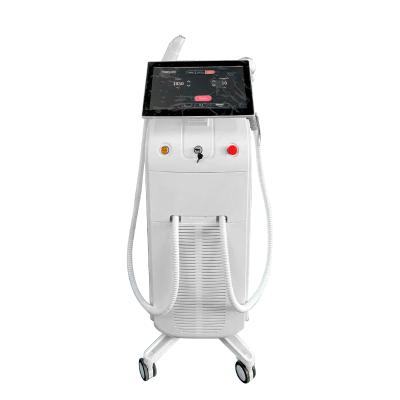 China Diode Hair Removal Machine Platinum Titanium Maquina De Depilacion Ice Laser 755 808 1064nm With Pico Nd Yag Laser Handle for sale