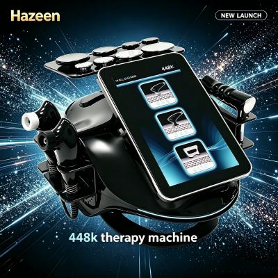 China Hazeen 448KHZ Tecar Therapy Machine RES CET Monopolar RF Energy Transfer Diathermy Device For Muscle Pain Relieve Cellulite Reduce Deep Heating for sale