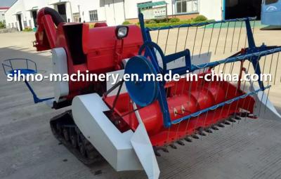 China Crawler 0.8kg/S Full Feeding Mini Combine Harvester for sale