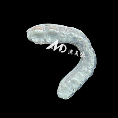 China Dual Layer Hard Soft Night Guard Custom Dental Splint for Bruxism Grinding Clenching for sale
