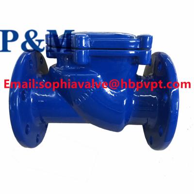 China DN100 PN16 GGG50 swing check valve for sale
