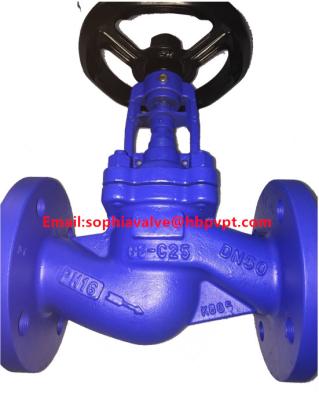 China cast steel GS-C25 DIN bellows globe valve for sale