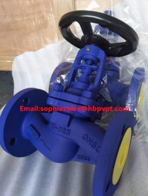 China DIN standard PN16 PN40 cast steel bellows globe valve for sale