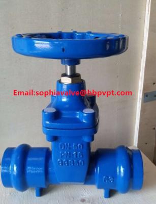 China DIN PN16 GGG50 socket cast iron gate valve for sale