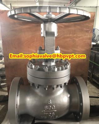 China ASTM A216 WCB 600LB cast steel globe valve for sale