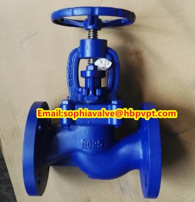 China GG25 DIN flange end globe valve for sale