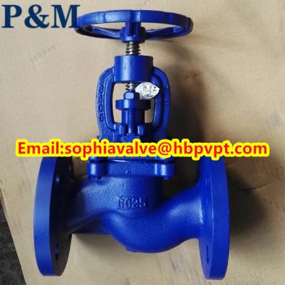 Quality DIN GG25 PN16 cast iron globe valve made in China for sale