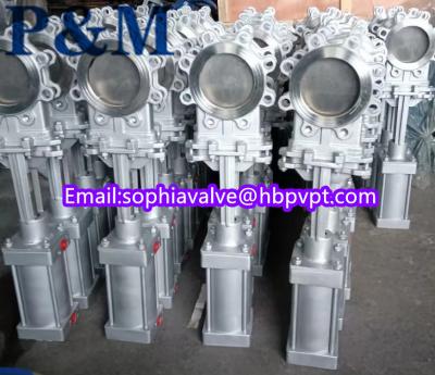 Quality JIS10K rising stem cast steel knife gate valve for sale