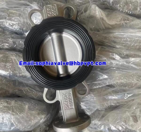 Quality ANSI stainless steel CF8 wafer butterfly valve for sale