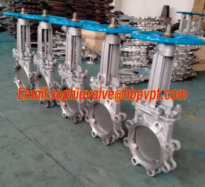 China rising stem ANSI stainless steel knife gate valve for sale