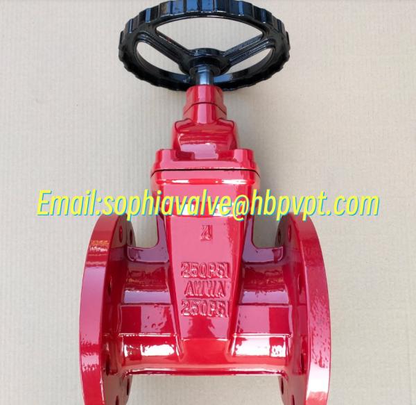 Quality AWWA 250PSI flanged gate valve for sale