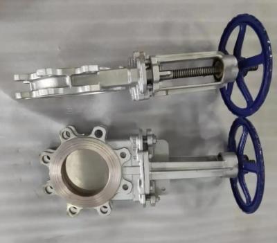 China PZ73H metal seal knife gate valve according to JIS standard for sale