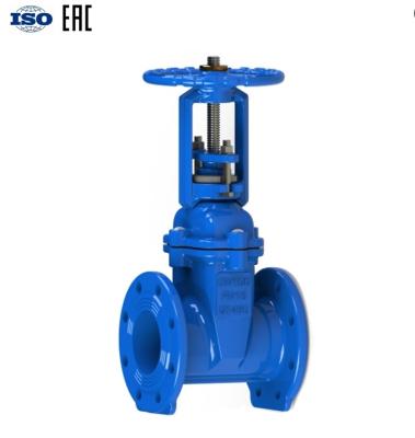 China DIN rising stem PN16 resilient seal gate valve for sale