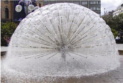 China 3" Hemisphere Crystal DN80 Dancing Fountain Nozzles for sale