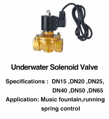 China Wasserdichtes elektromagnetisches Messingventil DN25 AC/DC Wasser-IP68 zu verkaufen