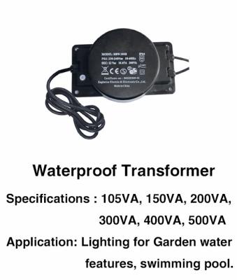 China Wasserdichter Swimmingpool-Plastiktransformator IP68 500VA zu verkaufen