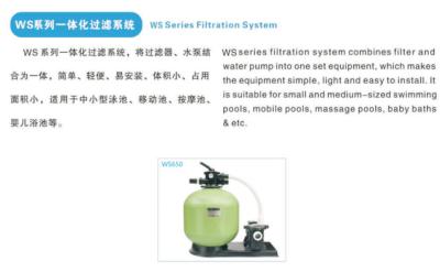 Cina U1200 Manufacturer Supply Commercial Swimming Pool Fiberglass Sand Filter With Flange in vendita