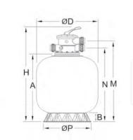 China 50mm Top Mount Sand Filter for sale