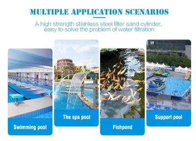 Cina filtri a sabbia commerciali dalla piscina di 15m3/H 800mm in vendita