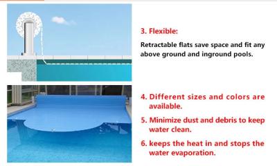 China IP68 24V 8X4M Automatic Above Ground Pool Covers for sale