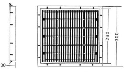 China ABS Plastic 30X30cm Square Swimming Pool Main Drain for sale