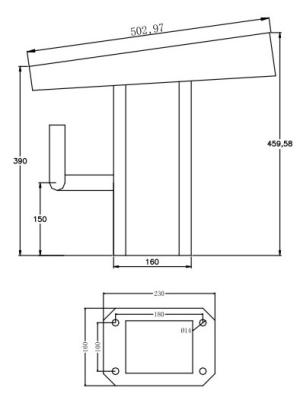 China 1 Step 500mm Swimming Pool Starting Block for sale