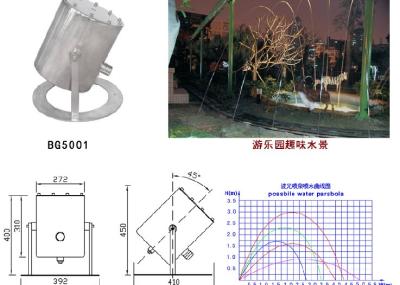 China Jets de salto de DMX de las luces LED de la boca laminar colorida interior de la fuente en venta