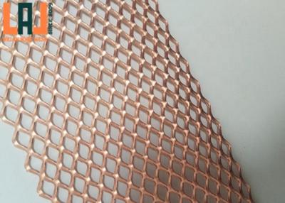 China Malha de Diamond Hole EMI Shielding Mesh 3x6 Mesh Opening Copper Expanded Metal à venda