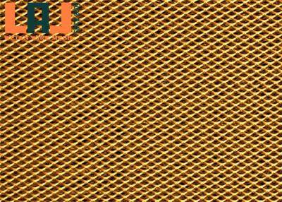 China O pó revestiu o fio de metal expandido 4mm grosso decorativo Mesh Golden Color Aluminum à venda