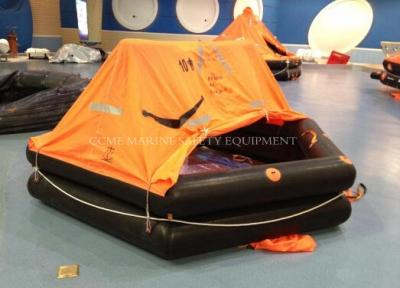 China SOLAS throw-over boad type inflatable life raft for 10 persons for sale