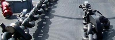 China Offshore Mooring Black Tarred U2 U3 Stud link used anchor chain for sale