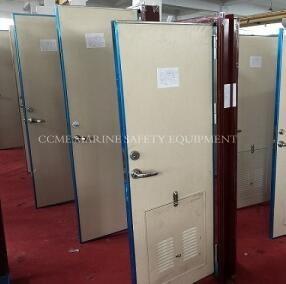 China Marine Ship Boat Steel/Aluminum 4-dog Hinged Watertight Door for sale