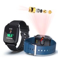 China 1.3 Inch Square Smartwatch 140mAh with Body Temperature Sensor Heart Rate Monitor IP67 Bluetooth 5.0 for sale