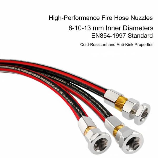Quality High-Performance Fire Hose Nozzles 8-10-13 mm Inner Diameters EN854-1997 for sale