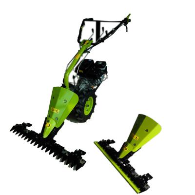 China Diesel power scythe mower for garden grass mowing / walk behind sickle bar mower for sale for sale