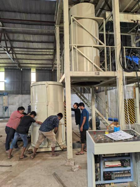 Quality High Accuracy Rebonded Foam Machine Carpet Underlay Production Line CE Certified for sale