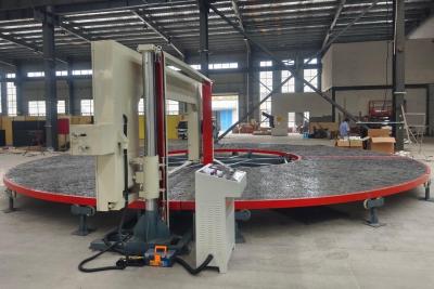 China Diameter 10m Carousel Foam Cutting Machine With 8-40m/Min Cutting Speed for sale