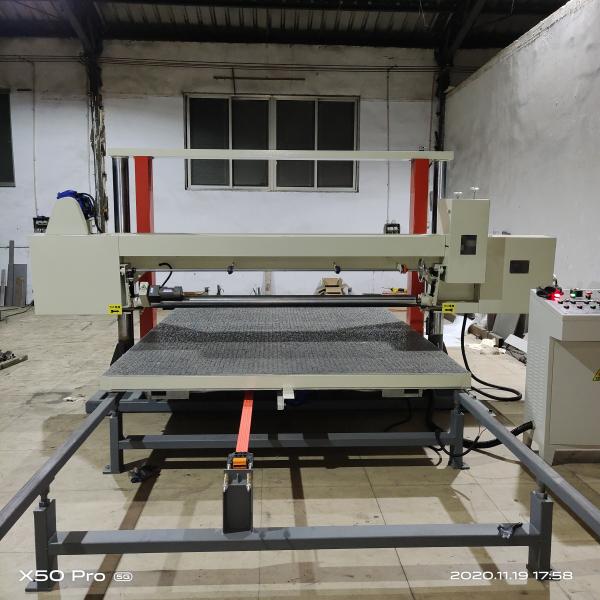 Quality Horizontal Latex Foam Cutting Machine With 2150mm Width High Accuracy for sale