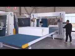 Double Blade CNC Foam Cutting Machine 6000mm x 3500mm with Windows Control System for Automotive and Furniture Manufacturing